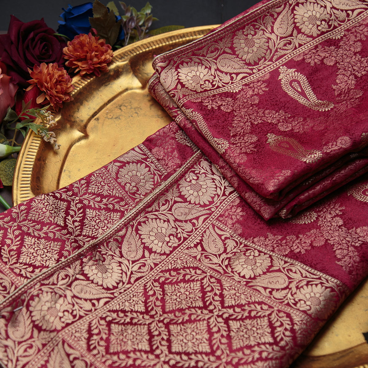 Luxurious Pure Gaji Silk Jacquard – Tasneem Fabrics